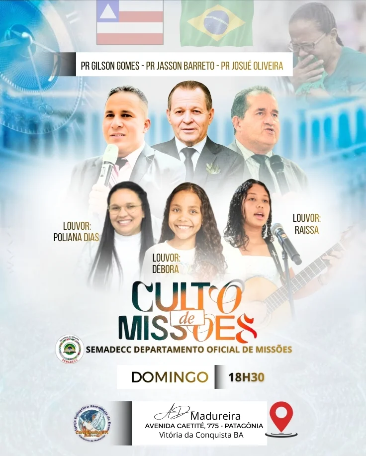 Flyer para Igrejas | Culto de Missões | Arte Editável no Canva | Arte ...