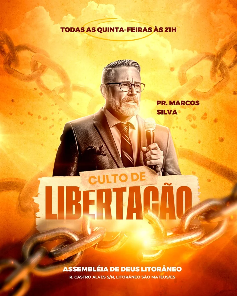 Arte Gospel | Culto de Libertação e Cura | Evento de Quebra de ...